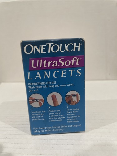 OneTouch Ultra Soft 100 Sterile Lancets for sale online | eBay