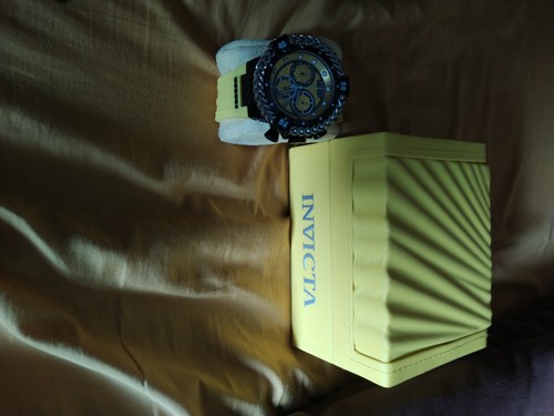 Invicta Reserve 33158 53mm Stainless Steel Case with Yellow Silicone ...