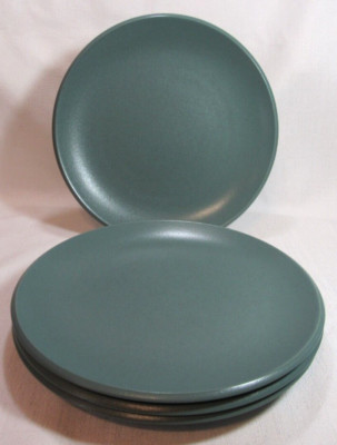 Calvin Klein The Khaki Collection CARGO AQUA Four (4) Dinner Plates 1 ...