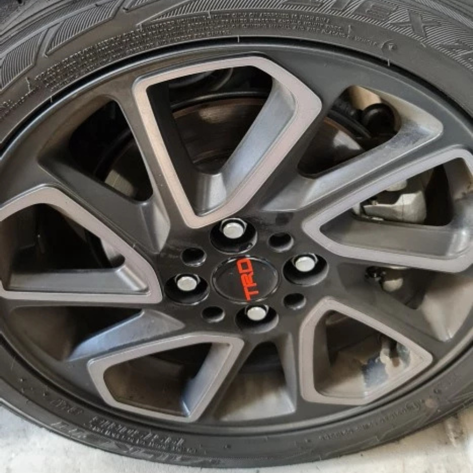 Stickers Resin Reflect Decor Emblem Wheels Center Caps Car for TRD Size ...