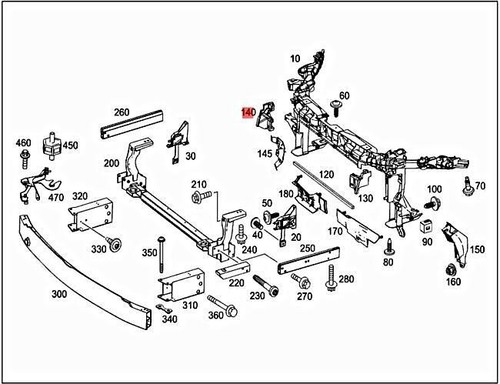 Genuine MERCEDES BBDC W242 Air ducting for radiator 2465050830 | eBay