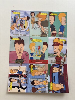 Beavis And Butthead 9 Card 1994 Fleer First Edition Trading Set Sheet ...