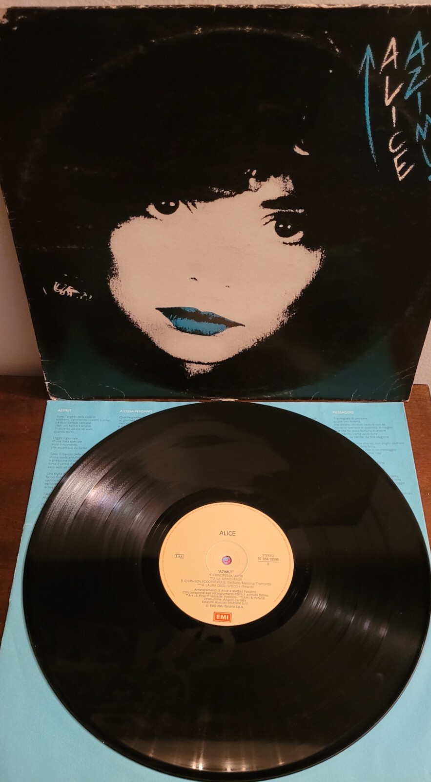 ALICE AZIMUT EMI 3C 064-18596 Import ITALY 1982 Album LP | eBay