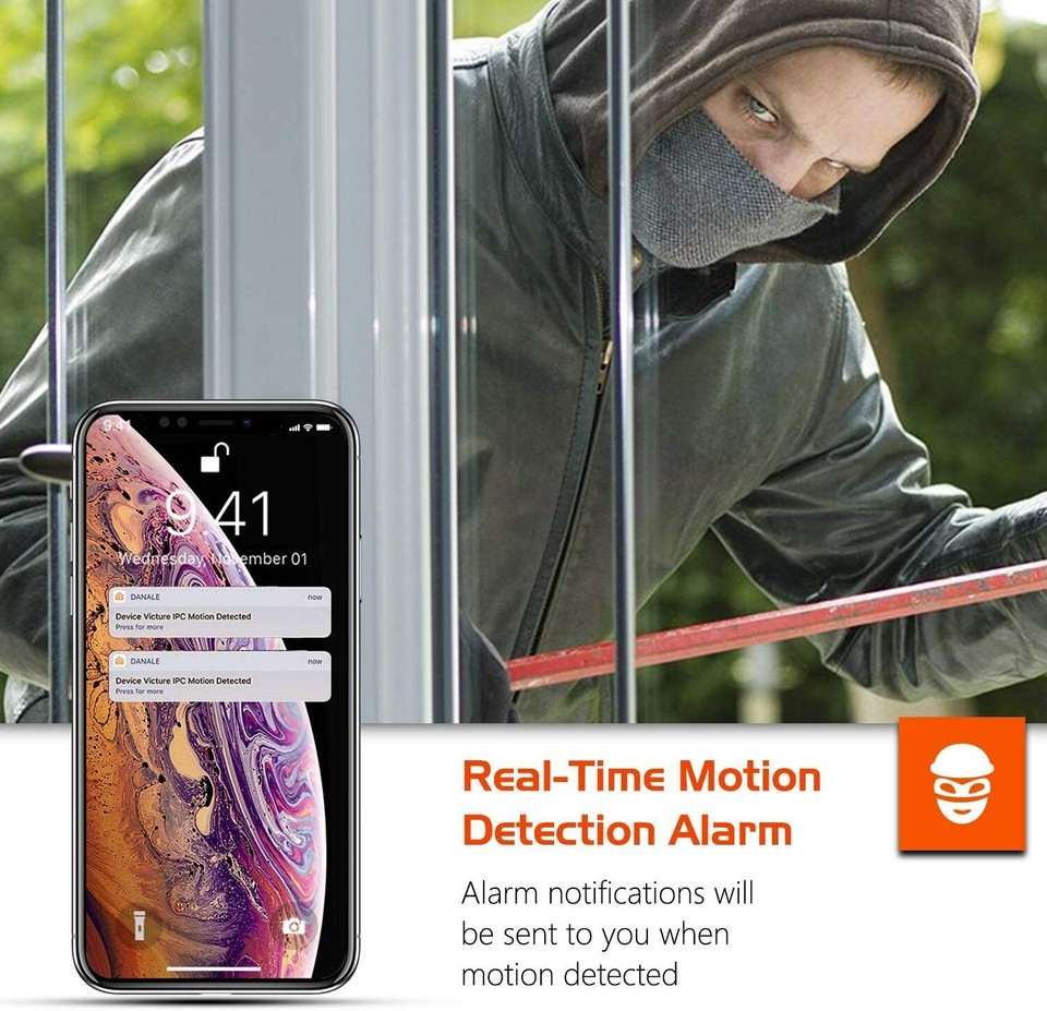 Security Camera WiFi IP Camera - KAMTRON HD Home Wireless Baby/Pet ...