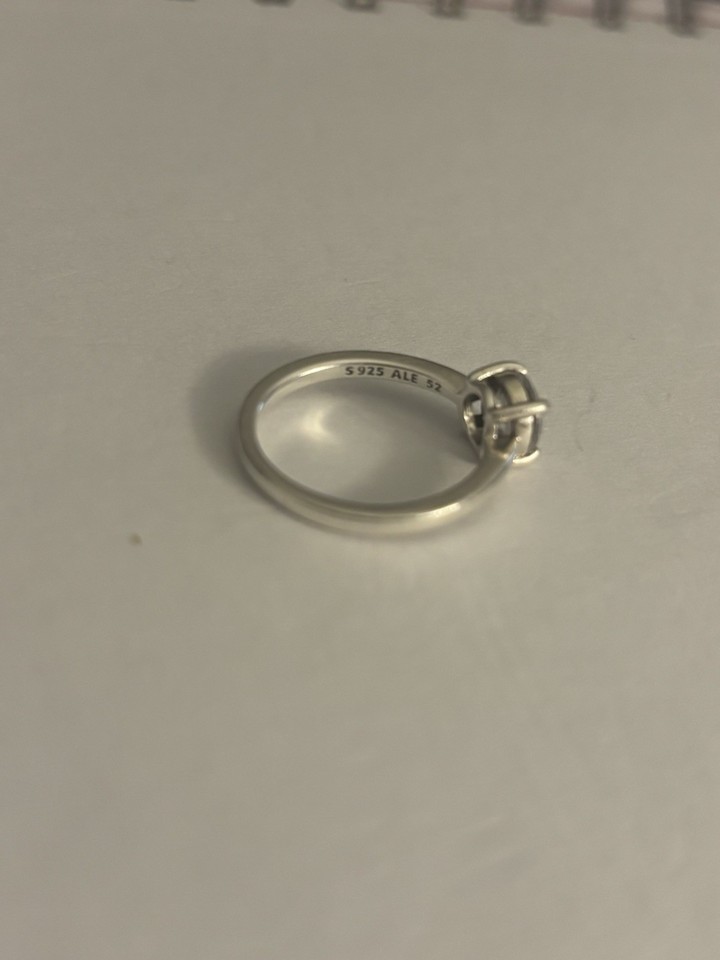 Pandora Classic Silver Ring Size 52 ALE S925 | eBay UK