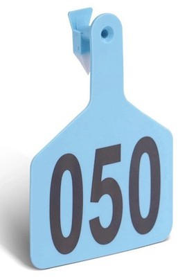 Cattle Ear Tags with 001-050 Numbers Large 1-Piece Z Livestock Ear Tags ...
