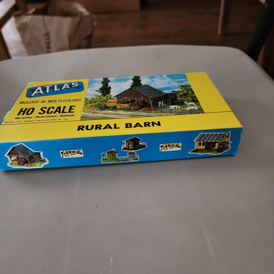 atlas HO Scale Rural Barn KIT # 719 + Ranger Station # 720 | eBay