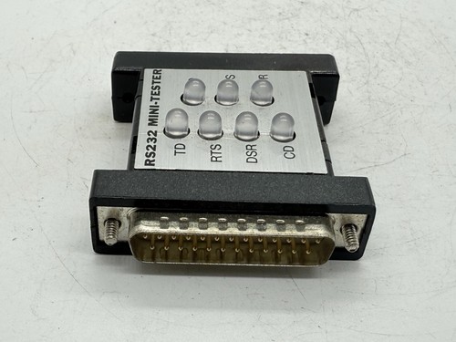 RS232 DB25 Mini Tester w/ LED Indicators Serial Port Line Analyzer ...