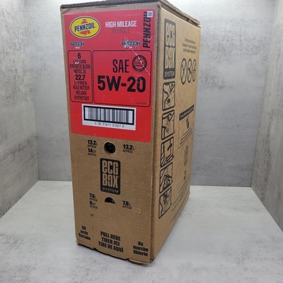 Pennzoil SAE 5W-20 ECO BOX System 6 Gallons Synthetic Blend Motor Oil ...