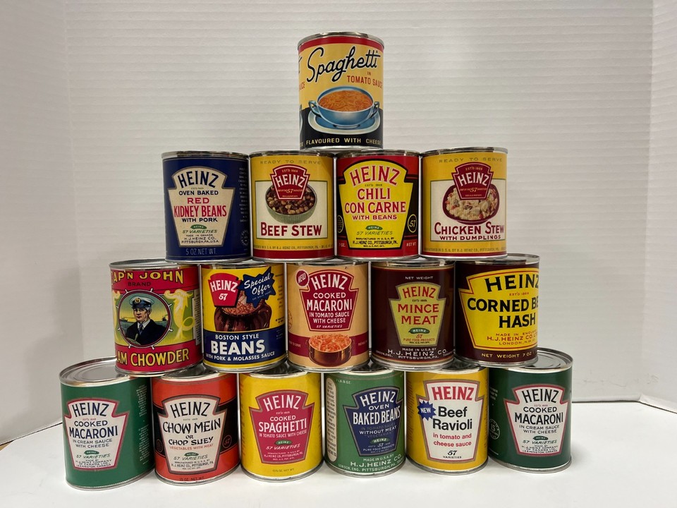 HEINZ Soup Warmer Hot Lunches Diner Display with Repro Cans & Ad not ...