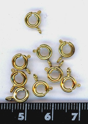 50 pcs Spring Rings, Gold Chain Connectors, MYO Jewelry | eBay Australia