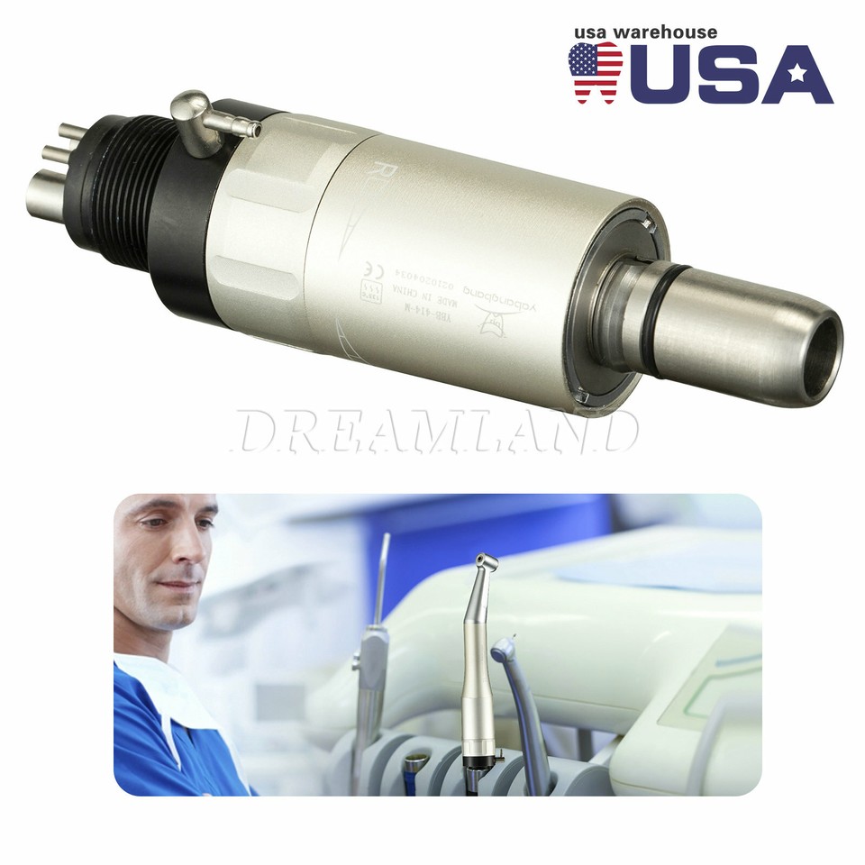 NSK Style Dental Slow Low Speed Straight Nosecone Air Motor Handpiece 4 ...