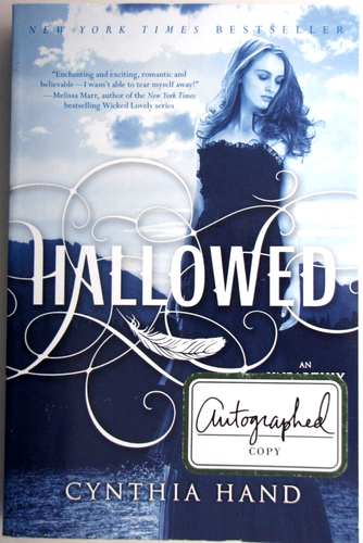 Hallowed by Cynthia Hand SIGNED Paperback Unearthly Series YA Fantasy ...