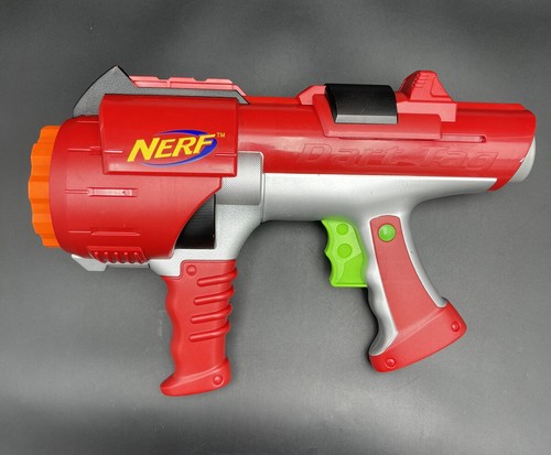Nerf Dart Tag Hyperfire Gun Blaster Shooter Rotating Barrel Red Blue ...