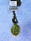 Locket Pendant Necklace Applied Verdigris Rabbit Toggle Clasp Link ...