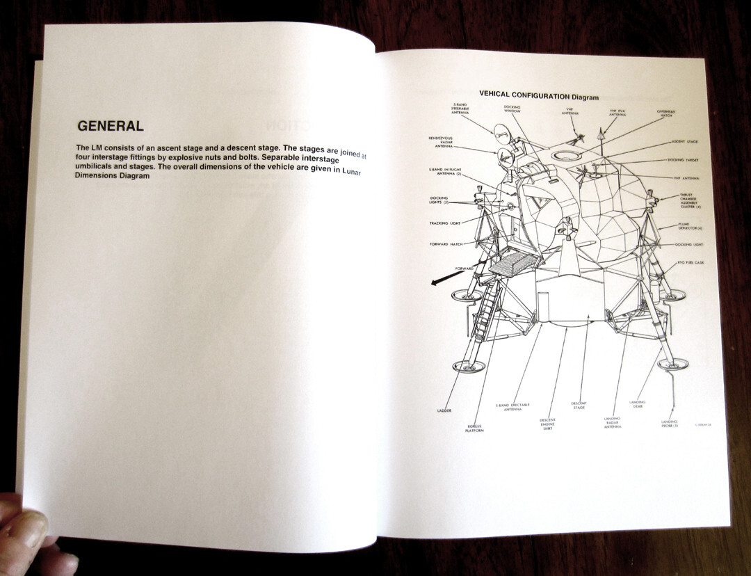 THE APOLLO BOOK - Diagrams &Schematics NASA Lunar Module Moon Mission ...