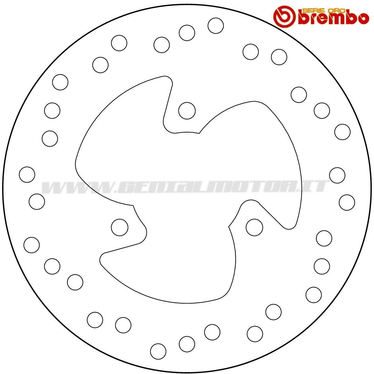 Brake Disc Fixed Brembo Serie Oro Front Fantic Motor Leader 50 1995 ...