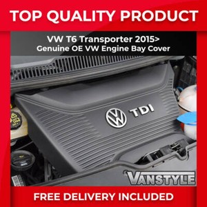 VW T6 TRANSPORTER 2015> GENUINE OE ENGINE COVER PIECE BAY TRIM ...