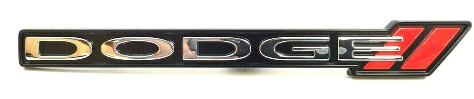 12-19 Dodge Grand Caravan front grille black red Stripes Logo Nameplate ...