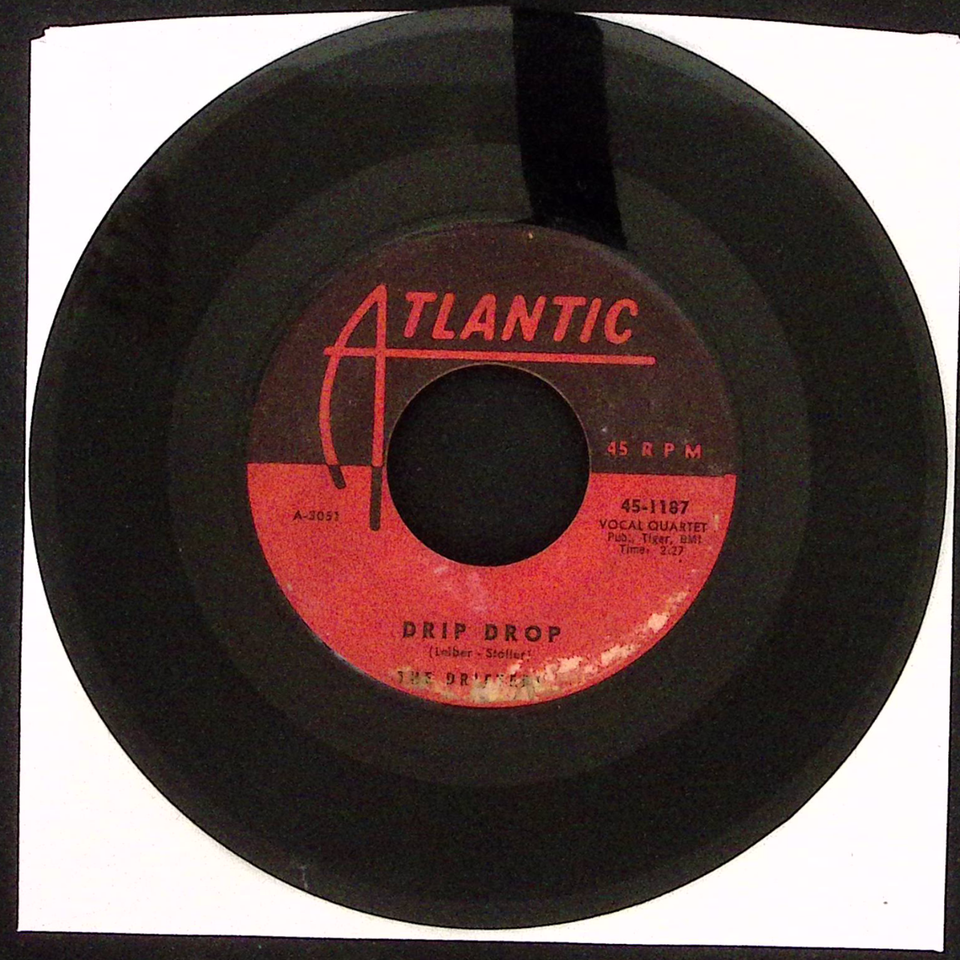 THE DRIFTERS MOONLIGHT BAY/DRIP DROP ATLANTIC RECORDS VINYL 45 VG 44-48 ...