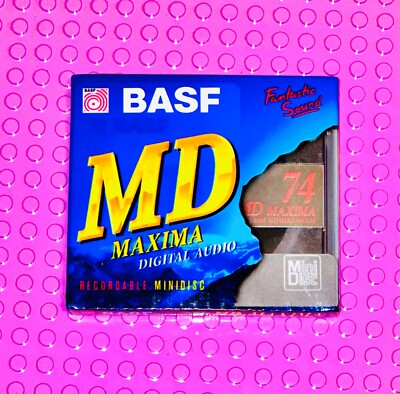 MD BASF MD MAXIMA 74 BLANK MINI DISC (1) (SEALED) | eBay