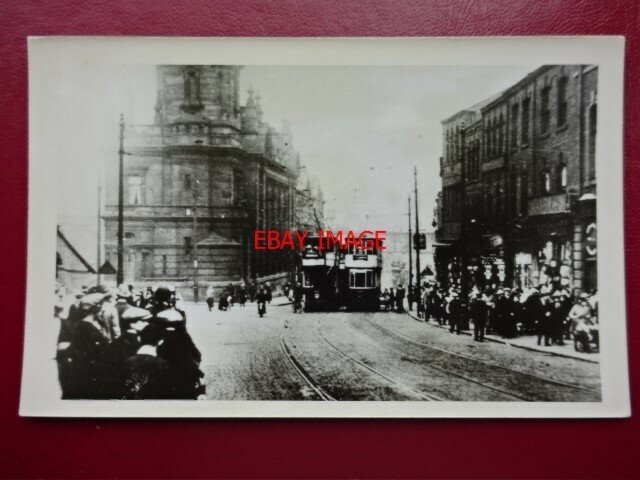 PHOTO OLDHAM CORPORATION TRAMWAYS TRAMS 32 & 40 AT MUMPS BRIDGE | eBay UK