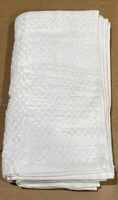 12-Pack Encompass Checkmate 13”x13” Wash Cloth Towels 52528-524 White ...