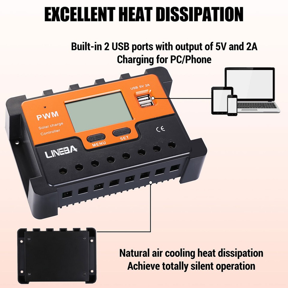 400W 200W 100W 12V Flexible Solar Panel Kit w/Controller for RV Camping ...