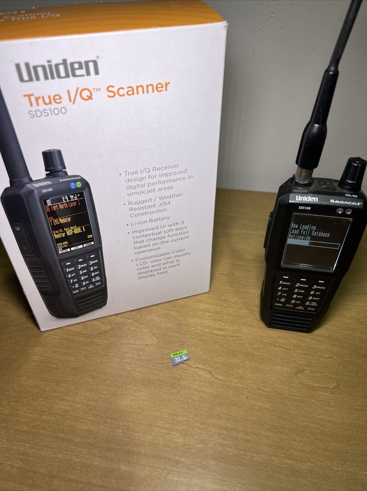 Uniden SDS100 SDS200 CUSTOM PROGRAMMED 32GB Memory Card for SDS 100 200 ...