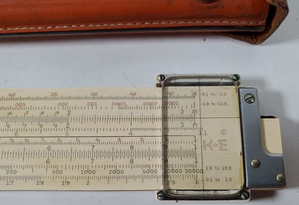 KE Log Log Duplex Decitrig Slide Rule W Leather Case 4081-3S VTG ...