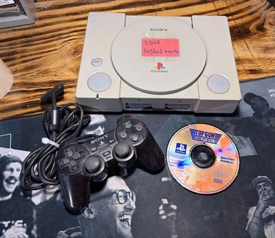 Sony PS1 PlayStation 1 Console System SCPH-5501 Controller & Game ...