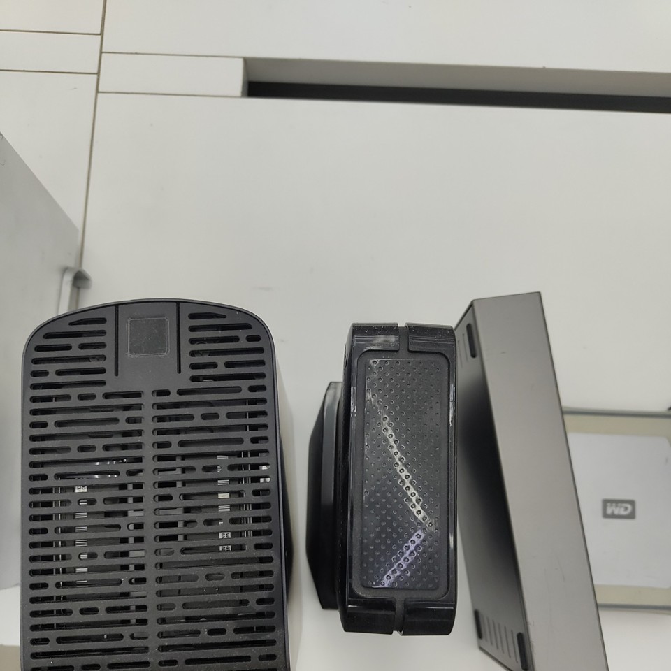 Job lot 11 x External HDD mix WD G-drive over 11 TB hd working, caddy ...