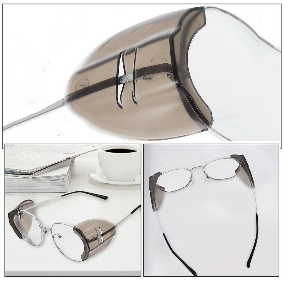 Eyeglasses Side Protector 4 Pairs Safety Protection Shields for Glasses ...