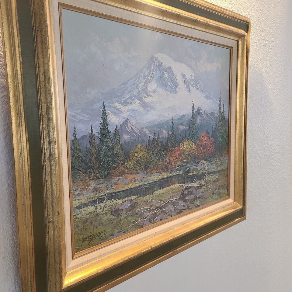 Original Oil Painting Fred Oldfield American Cowboy&Western Artist Mt ...