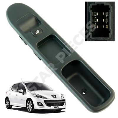 Commande bouton lève-vitre avant droit PEUGEOT 207 & 207 SW CC 6554.QK ...