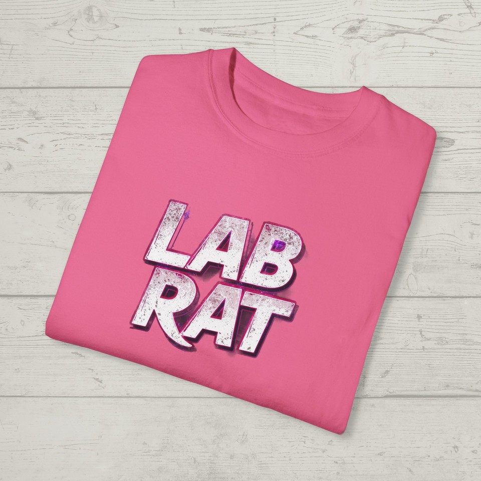 Comfort Colors Lab Rat Graphic T-Shirt, Fun Urban Streetwear Top | eBay