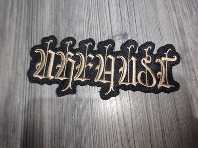 Urfaust Shape Patch Gestickt Black Metal Logo Gold | eBay.de