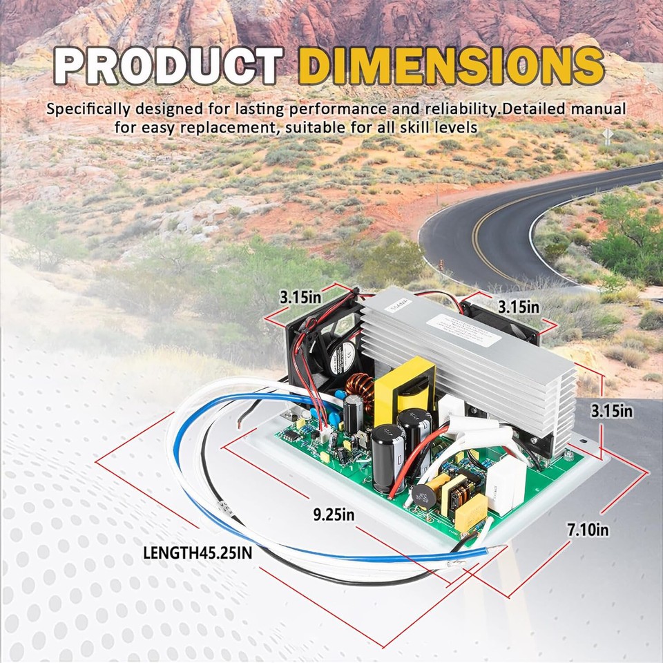 55 AMP Power Center Converter Section 081-7155-000 for 7155 WFCO WF ...