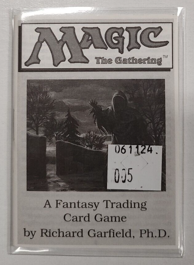 MAGIC THE GATHERING MTG EMPTY ALPHA STARTER DECK BOX WITH RULEBOOK NM U ...