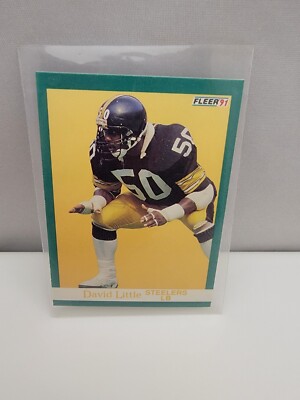 1991 Fleer #164 David Little NFL Football Pittsburgh Steelers Trading ...