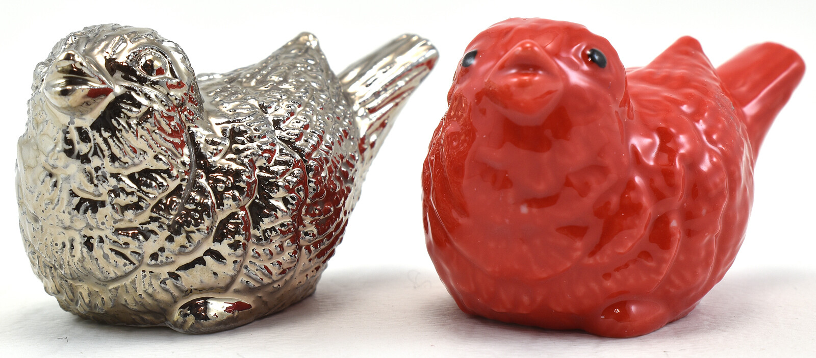 WADE 2 RARE ROBINS SILVER TON LE OF 20 AND RED HAND PAINTED BLACK EYES ...