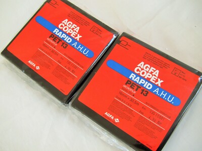 Two Agfa Copex Rapid A.H.U. Pet 13 microfilm 16mmx30 exp 1999 sealed ...