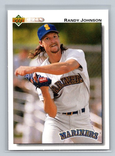 Randy Johnson 1992 Upper Deck #164 Seattle Mariners Baseball Card C9 | eBay