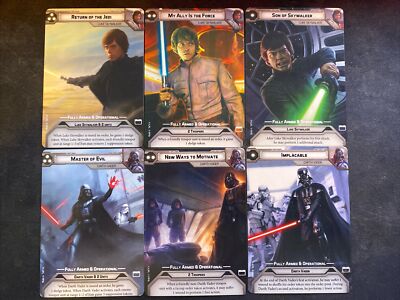 Star Wars Legion Luke Skywalker Darth Vader Extended Art Promo Cards | eBay