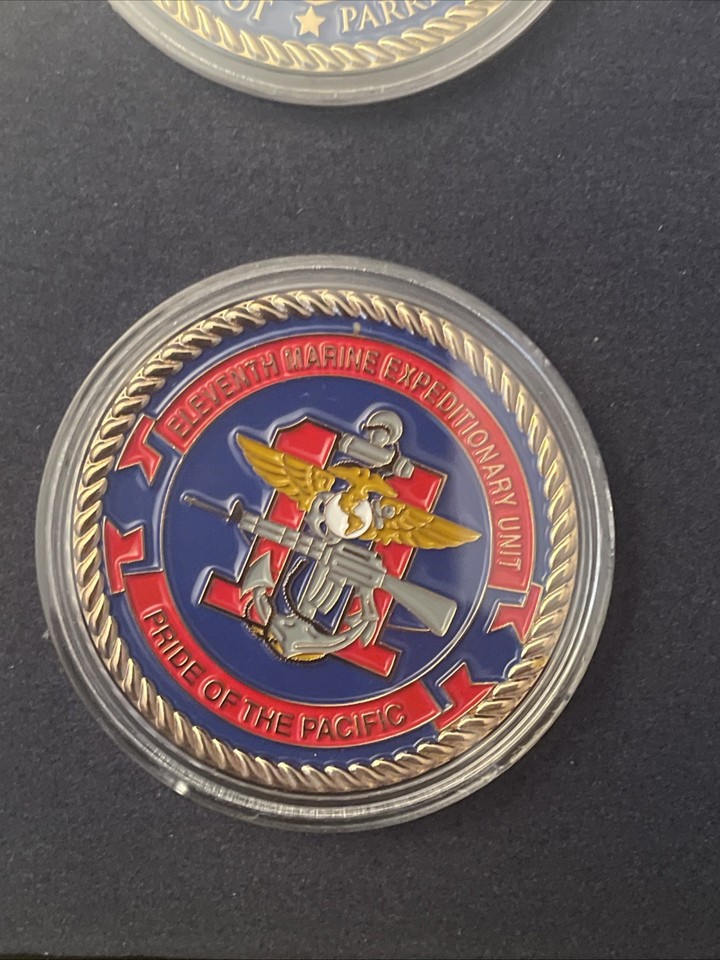 Lot of 12 Semper Fidelis US Marine Corps Challenge Coin Collection ...