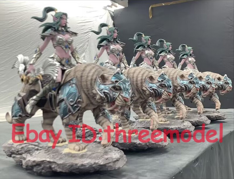 Monster-Studio 1/5 Night Elf Huntress Limited Art Statues Models H40cm ...