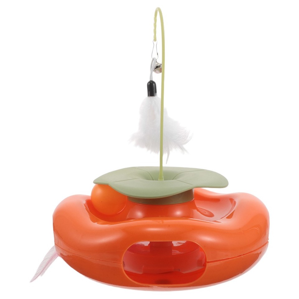 Rotating Track Cat Toy Toys for Indoor Cats Fun Interactive Teaser ...