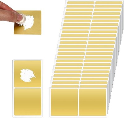 2 Inch Scratch Off Stickers, 50 PCS Self-Adhesive Scratchs Sticker ...