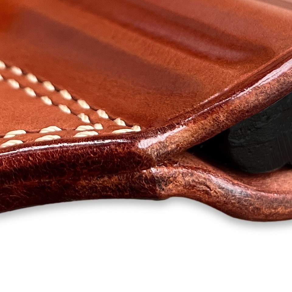 Leather OWB Pancake Holster Open Top Fits, Colt King Cobra 357 Mag 6RD ...