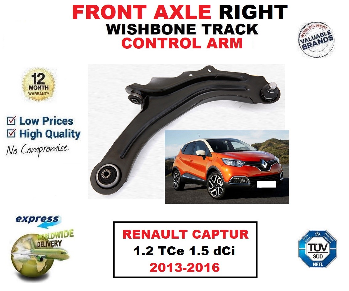 FRONT RIGHT WISHBONE SUSPENSION ARM for RENAULT CAPTUR 1.2 TCe 1.5 dCi ...